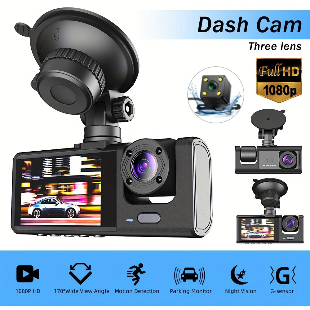 🚗Safe Driving🚗3 Channel Camera Cycle Video Recorder – beooshop