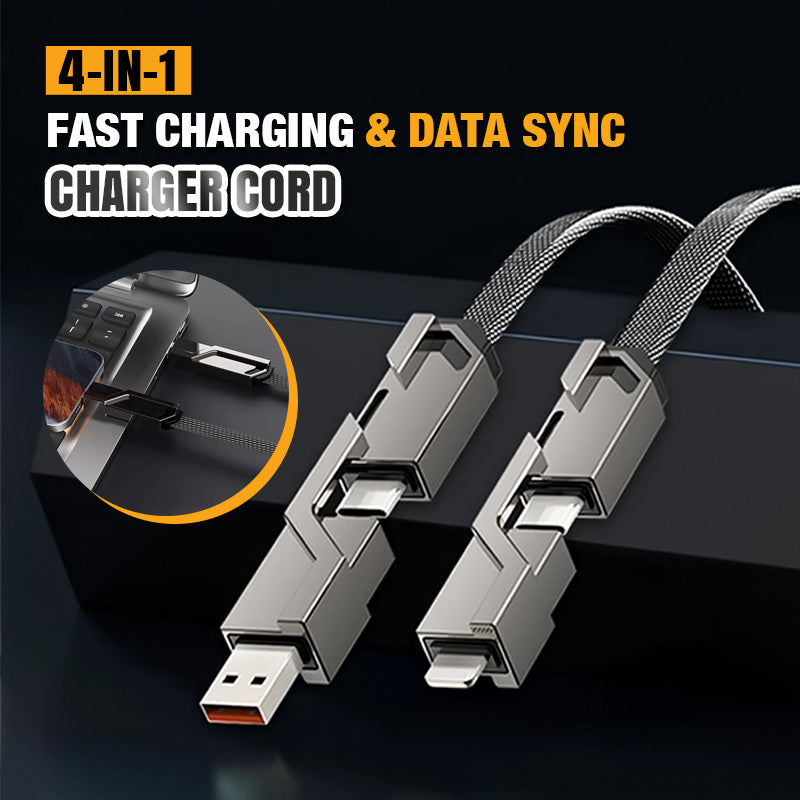 4-in-1 Fast Charging & Data Sync Charger Cord – beooshop